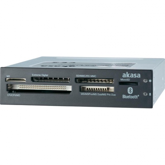 Akasa USB2.0 Internal Media Card Reader - Grey