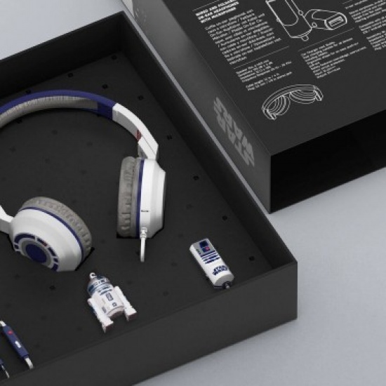 R2-D2 Gift Set - Headphones, Earphones, 16GB USB Flash Drive, Cable ...