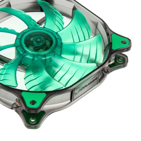Cougar 120mm 1200RPM LED Case Fan - Green