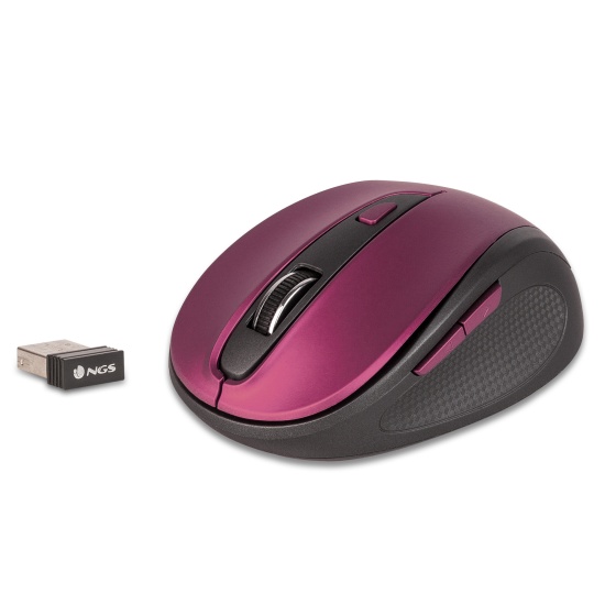 NGS 2.4GHz Wireless Optical Silent Mouse, 5 Buttons + Scroll Wheel ...