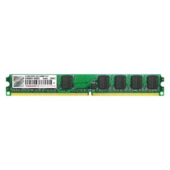 512MB Transcend DDR2 PC2-4200 533MHz desktop memory module CL4