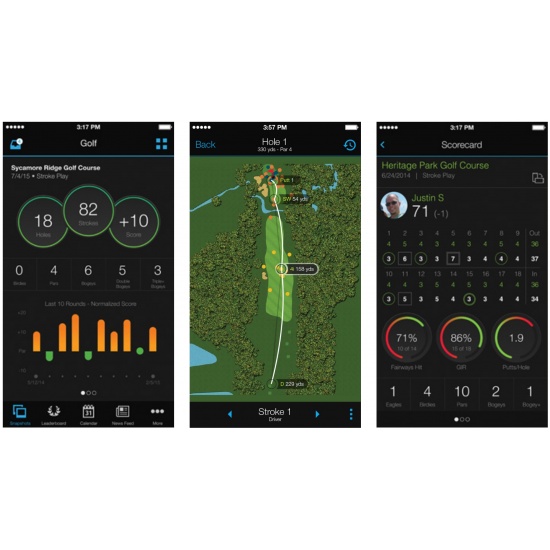 Garmin Approach X40 GPS Golf Watch With Lifetime Course Updates Black ...