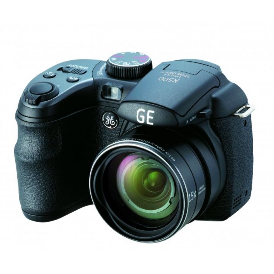 GE X550 16.0 megapixel black digital camera 15X Optical zoom bundle ...