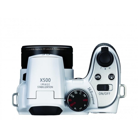 GE X500 16.0 megapixel white digital camera 15X Optical zoom bundle ...