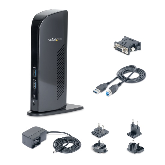 StarTech.com Dual Monitor USB 3.0 Docking Station with HDMI - DVI - 6 x ... StarTech.com Dual Monitor USB 3.0 Docking Station with HDMI - DVI - 6 x ...