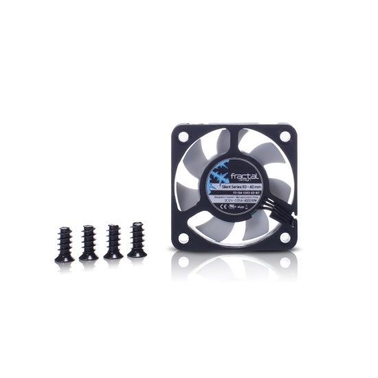 Fractal Design Silent Series R3 40mm Computer case Fan 4 cm Black, White