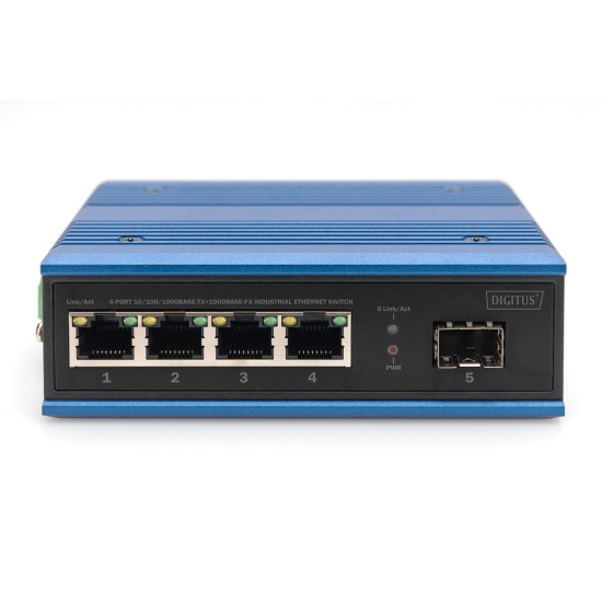 Digitus 4-port 10/100/1000BASE-TX+1000Base-FX Industrial Ethernet Switch