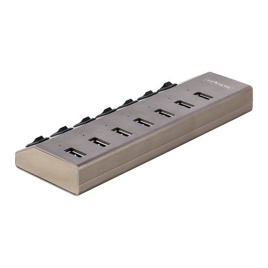 StarTech.com 7-Port Self-Powered USB-C Hub with Individual On/Off ...