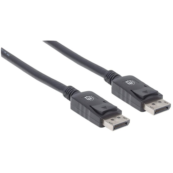 Manhattan DisplayPort 1.2 Cable, 4K@60hz, 2m, Male to Male, Equivalent ...