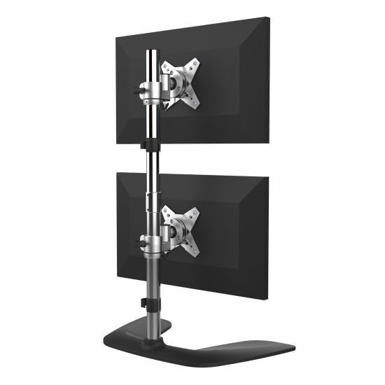 StarTech.com Vertical Dual Monitor Stand - Ergonomic Desktop Stacked ...