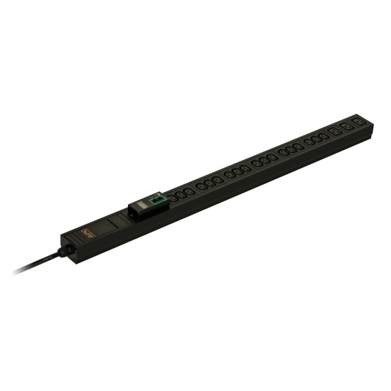 APC Easy Rack PDU, Metered, 0U, 1 Phase, 3.7kW, 230V, 16A, 18 x C13 and 3 x C19 outlets ...