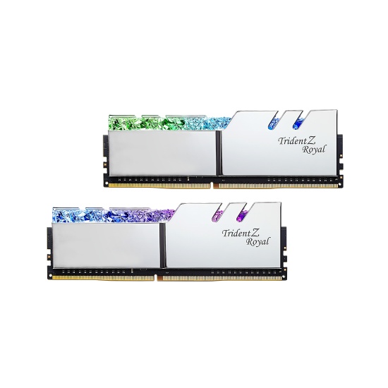 64GB G.Skill DDR4 Trident Z Royal Silver 3600Mhz PC4-28800 CL16 1.35V ...