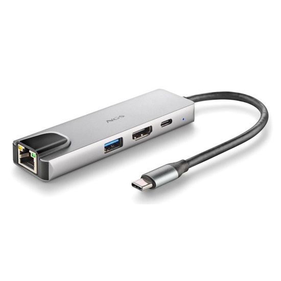 NGS Wonder Dock Supra, 4-in-1 USB-C Multiport Adapter with HDMI, LAN ...