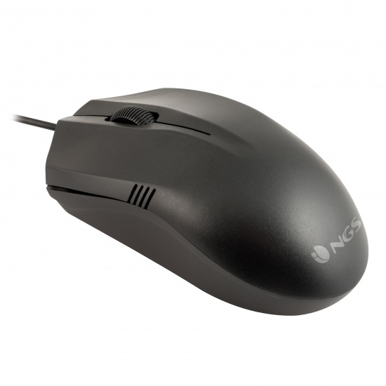 NGS Desktop Optical Wired Mouse, Easy Betta - Black