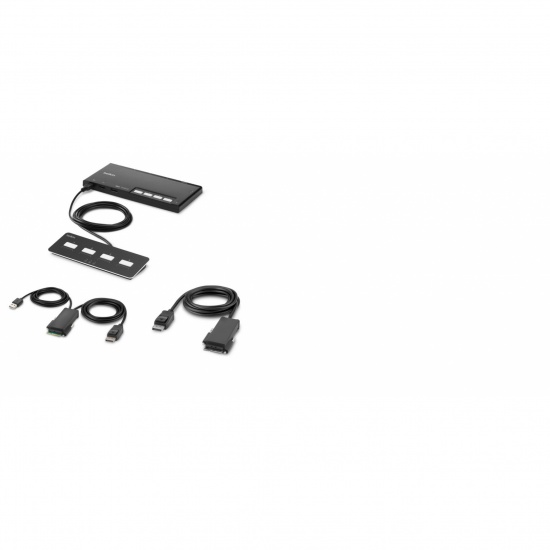 Belkin Modular Secure Dual Head 4 Port KVM Switch - Black