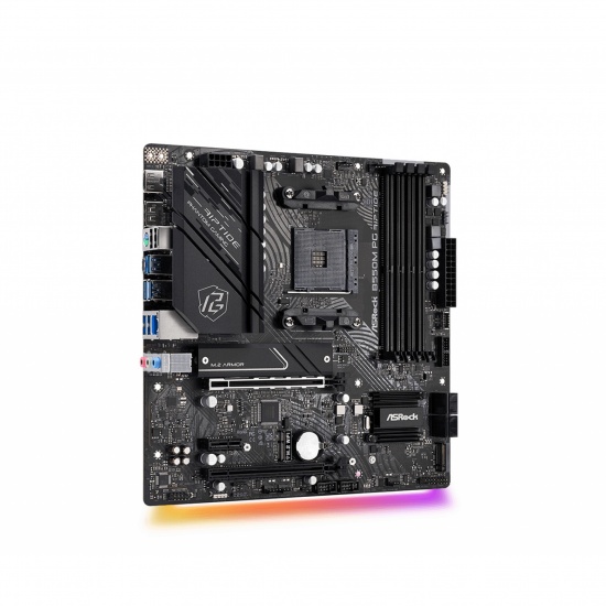 Asrock B550M PG Riptide AMD B550 Socket AM4 Micro ATX DDR4-SDRAM ...