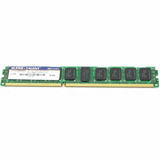 4GB Super Talent DDR3 1333MHz PC3-10600 Very Low Profile CL9 ECC ...