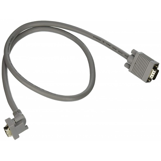 C2G 6ft Premium Shielded 90° Downward Angled VGA Cable