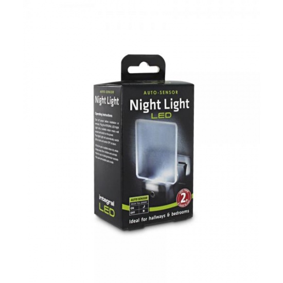 Integral Auto-Sensor LED Night Light (EU 2-pin plug)