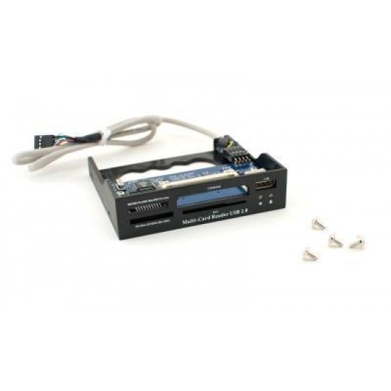 NEON All-in-One USB2.0 Internal Card Reader 5.25" (Black) incl. xD ...