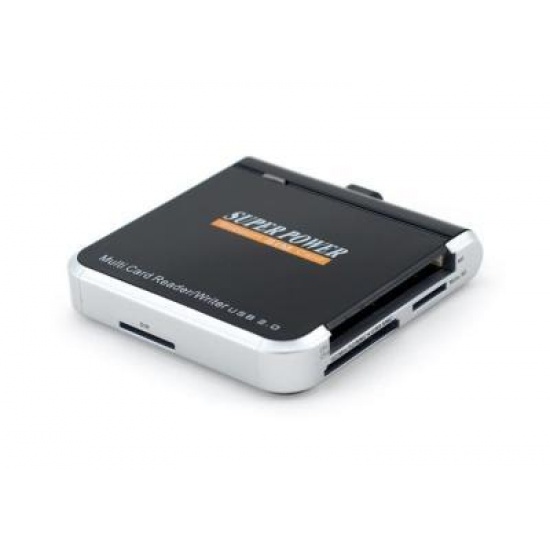 NEON All-in-one USB2.0 Card Reader + SIM card reader Black/Silver