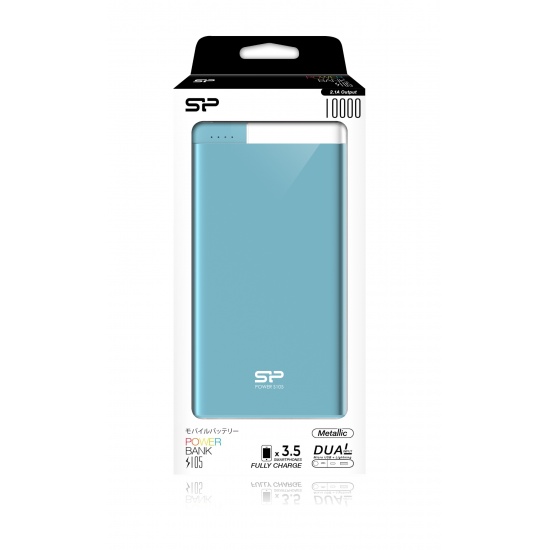 Silicon Power S105 10000mAh Portable Power Bank Blue