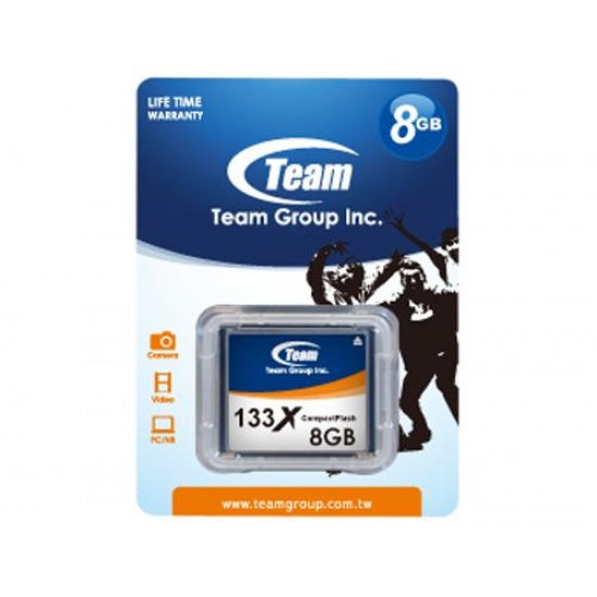 8GB Team 133X CF CompactFlash memory card
