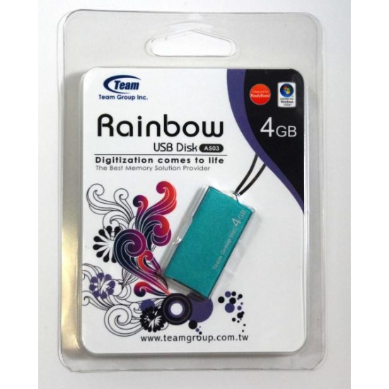 4GB Team Rainbow USB Flash Disk A503 (Green)