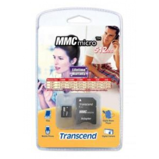 512Mb Transcend MMCmicro MultiMedia card