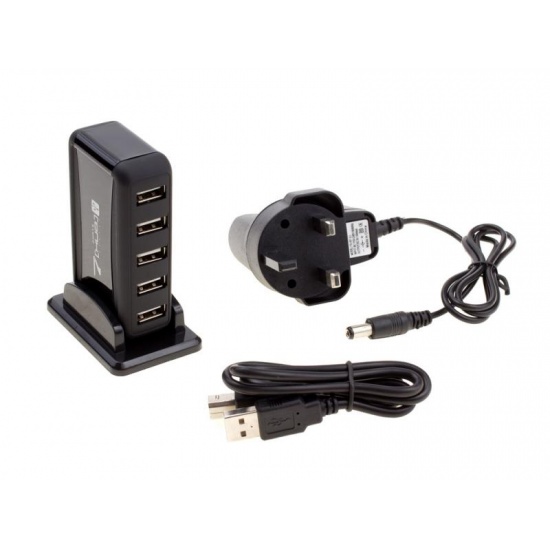 7-port USB Hub - USB2.0 - Tower Design with power supply