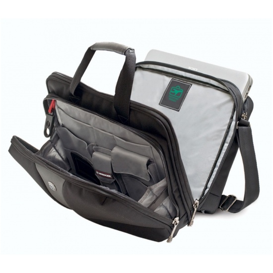 Wenger Legacy 16-inch Double Compartment Laptop Case Black/Grey