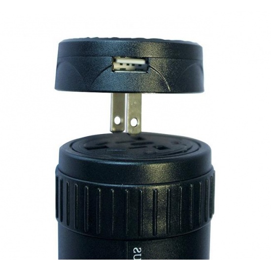 Worldwide Universal Travel Adapter + USB port (5V / 1000mAh)