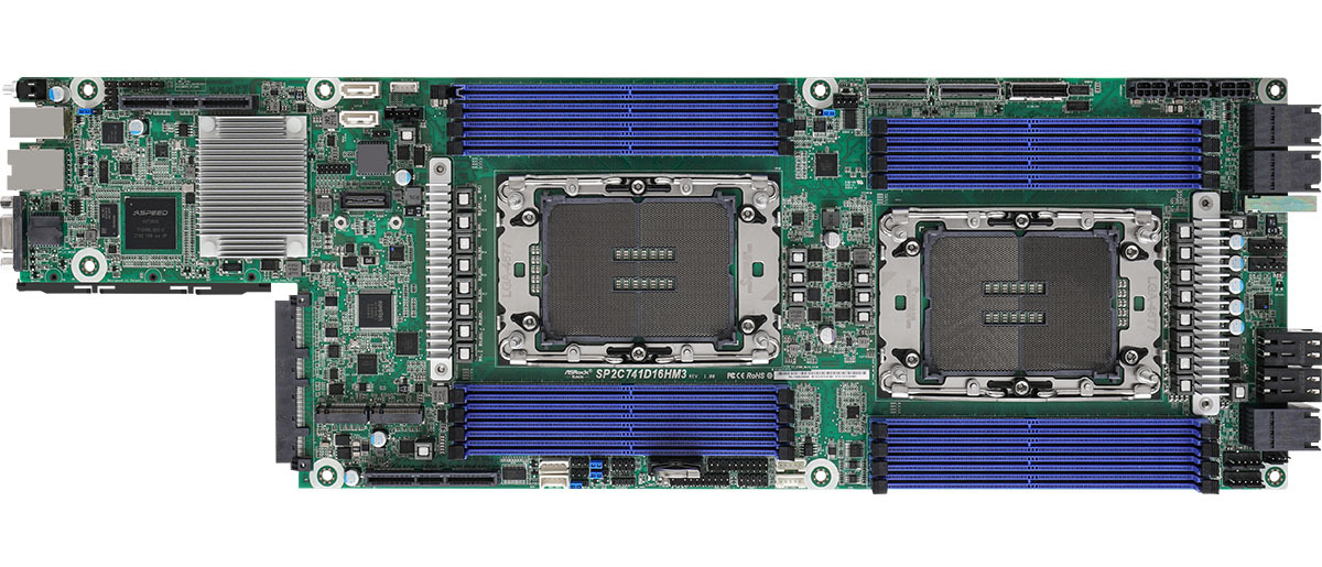 Asrock Rack Half Width Dual Socket 4th Gen Intel Server Motherboard