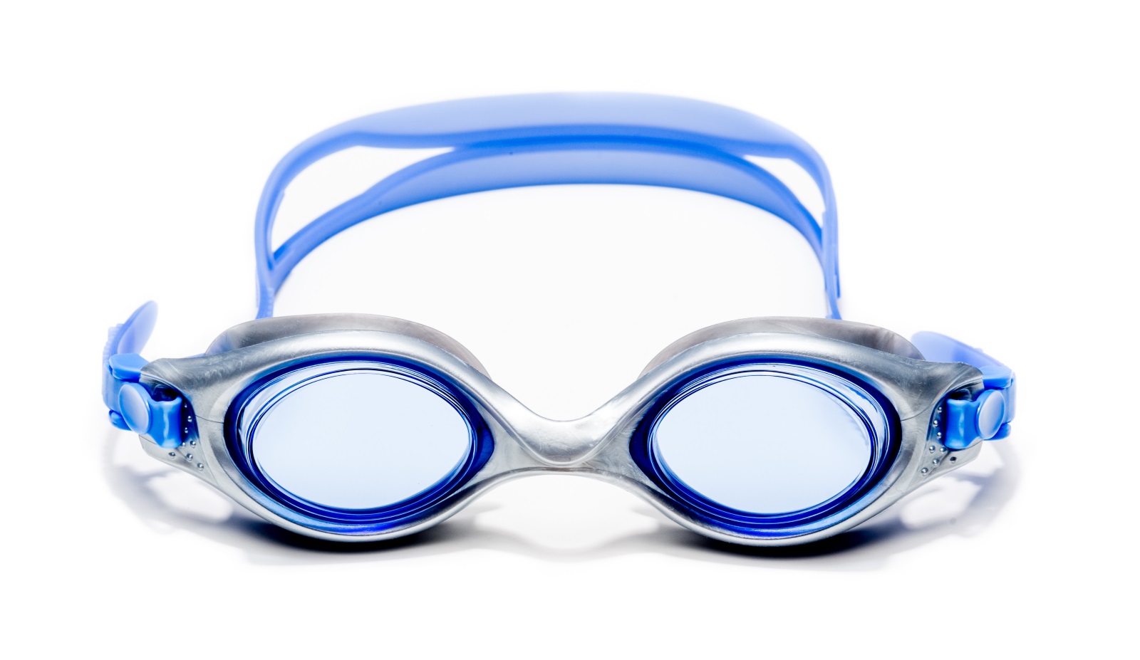 Luna Viking Swimming Goggles with Easy-Adjust Strap and Blue Lenses