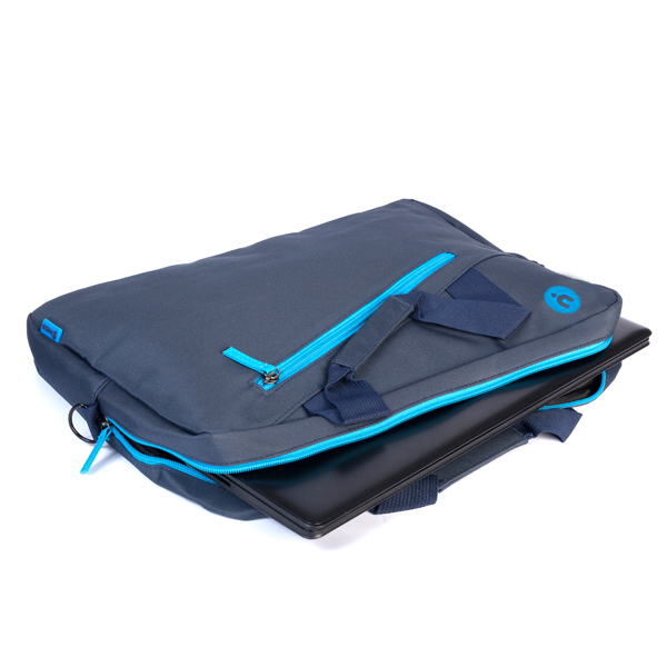 NGS Ginger Blue - 15.6" Laptop bag with external pocket - Blue