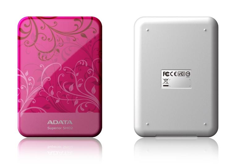 640GB AData Superior SH02 2.5-inch Portable USB Hard Drive (Pink Edition)