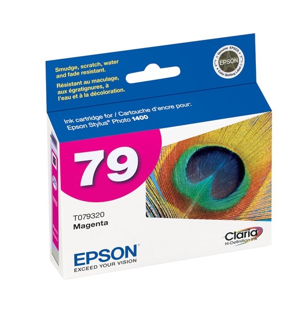 Epson 79 T079320 Claria Magenta Ink Cartridge for Stylus Photo 1400