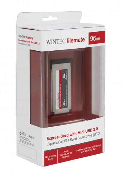 96GB FileMate SolidGO ExpressCard 34 Ultra SSD (w/mini USB port)