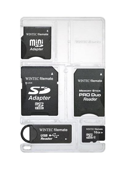 16GB FileMate Card-It-All Universal Memory Card Adapter Kit (microSDHC ...