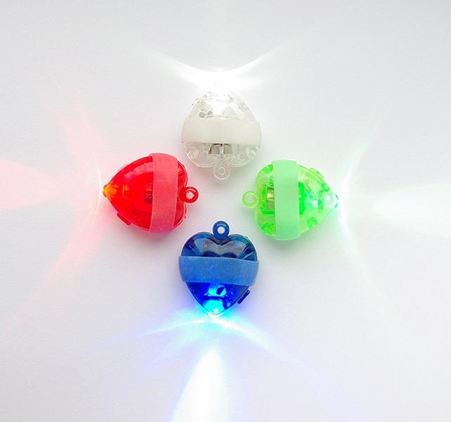 LED Laser Finger Light Torch, pack of 4, heart shaped