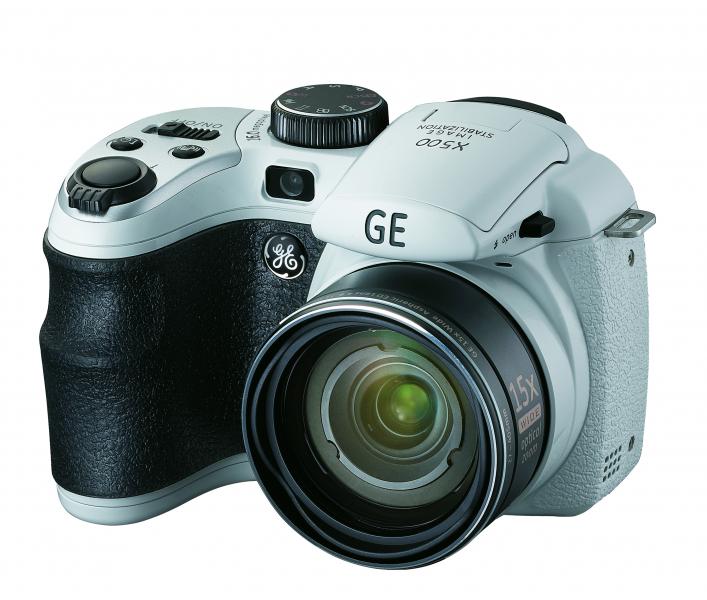 GE X500 16.0 megapixel white digital camera 15X Optical zoom bundle ...