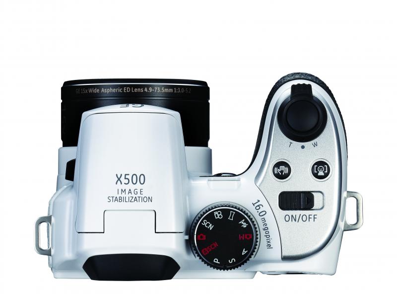 GE X500 16.0 megapixel white digital camera 15X Optical zoom bundle ...
