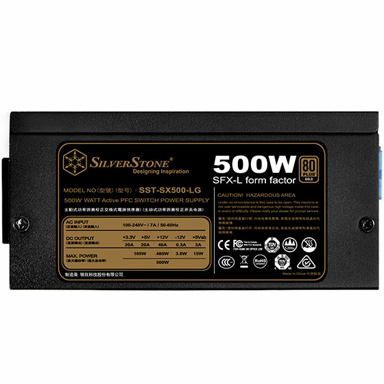 Silverstone SST-SX500-LG V2.1 power supply unit 500 W 20+4 pin ATX SFX ...