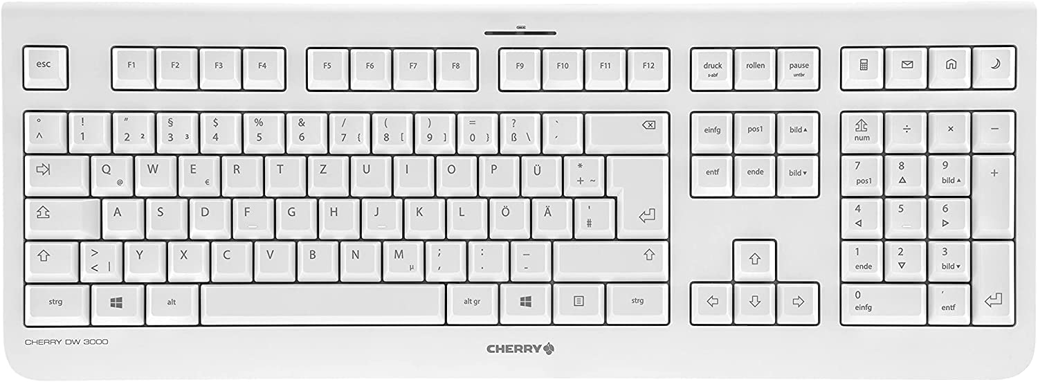 CHERRY DW 3000 keyboard Mouse included RF Wireless QWERTZ German Grey