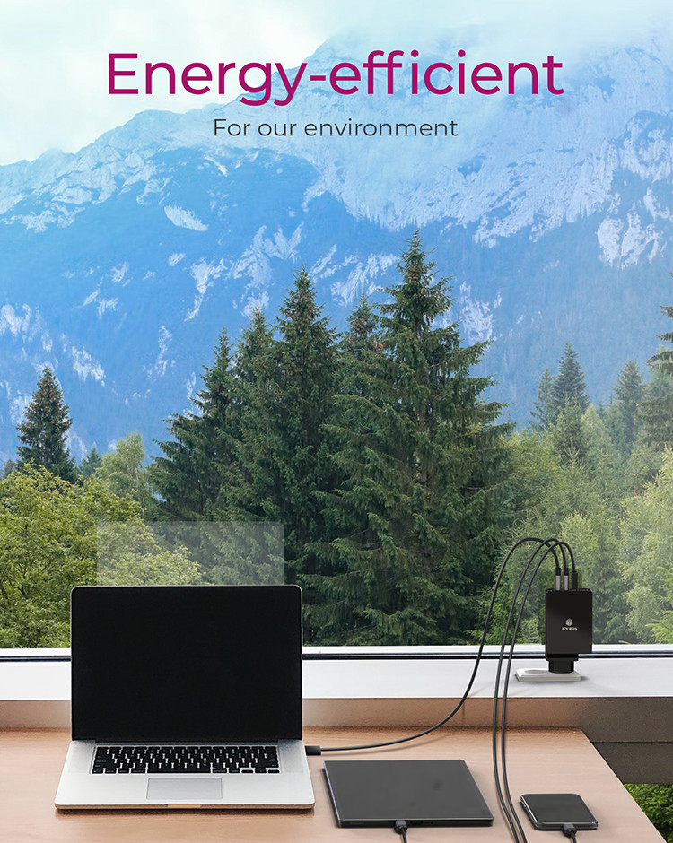 ICY BOX IB-PS104-PD Laptop, Smartphone, Tablet Black AC Fast charging ...