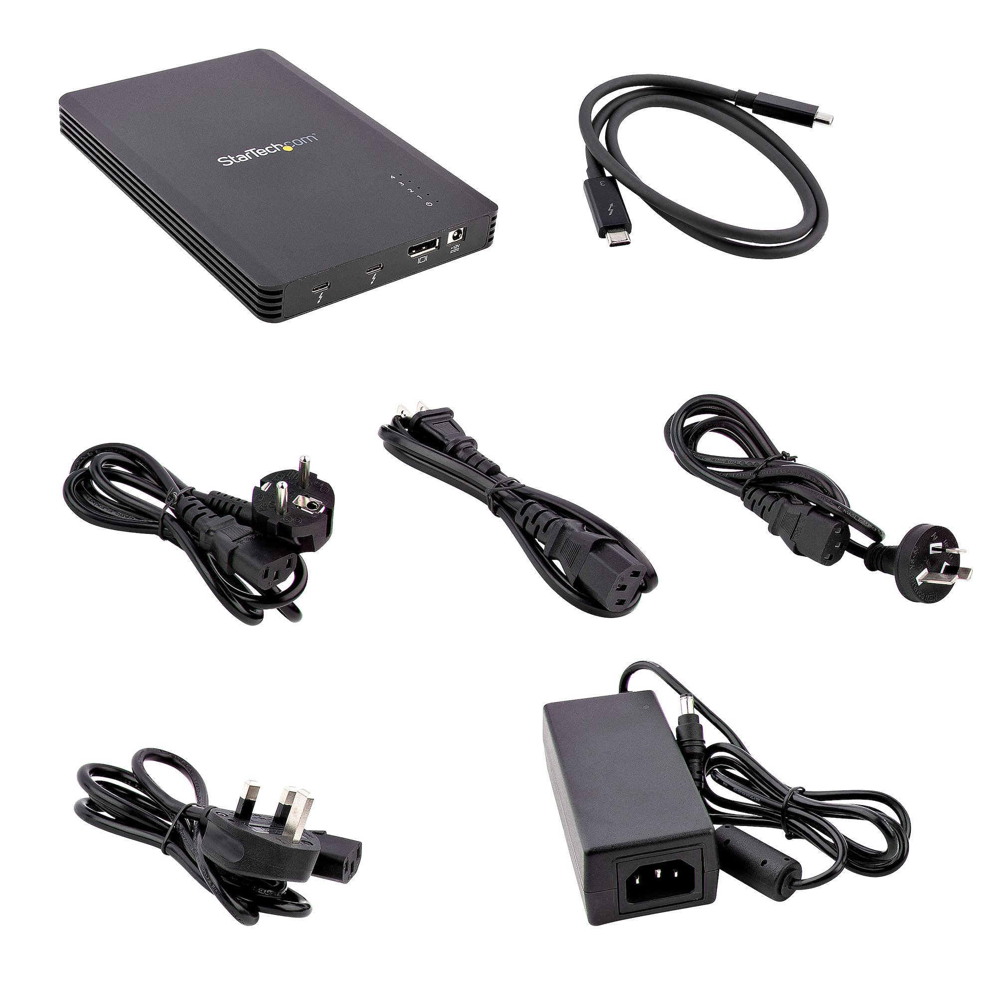 StarTech.com 4 Bay Thunderbolt 3 NVMe Enclosure, For M.2 NVMe SSD ...