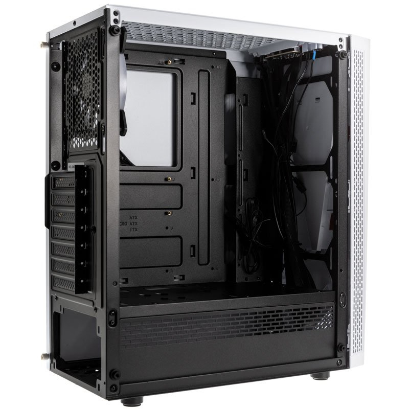 Kolink VOID WHITE computer case Midi Tower Black, White