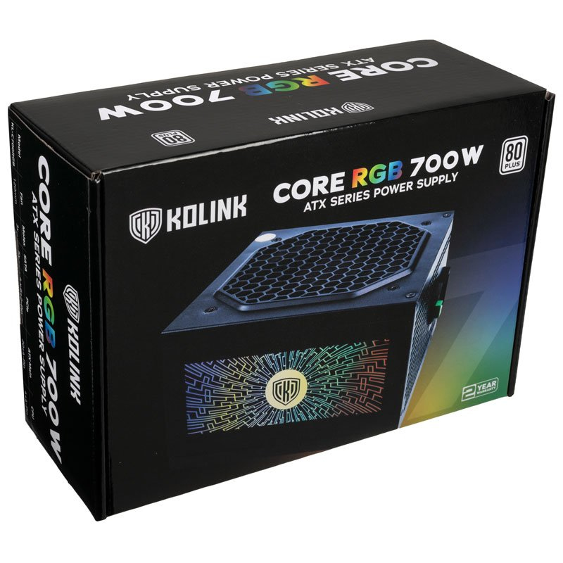 Kolink Core RGB power supply unit 700 W 20+4 pin ATX ATX Black
