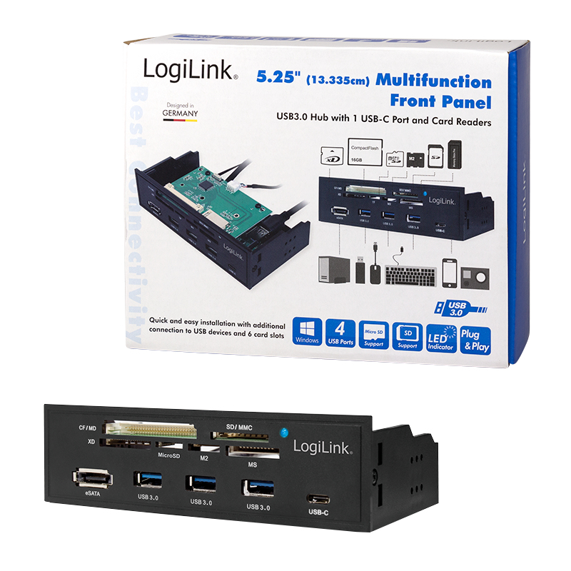 LogiLink UA0341 card reader SATA Internal Black LogiLink UA0341 card reader SATA Internal Black