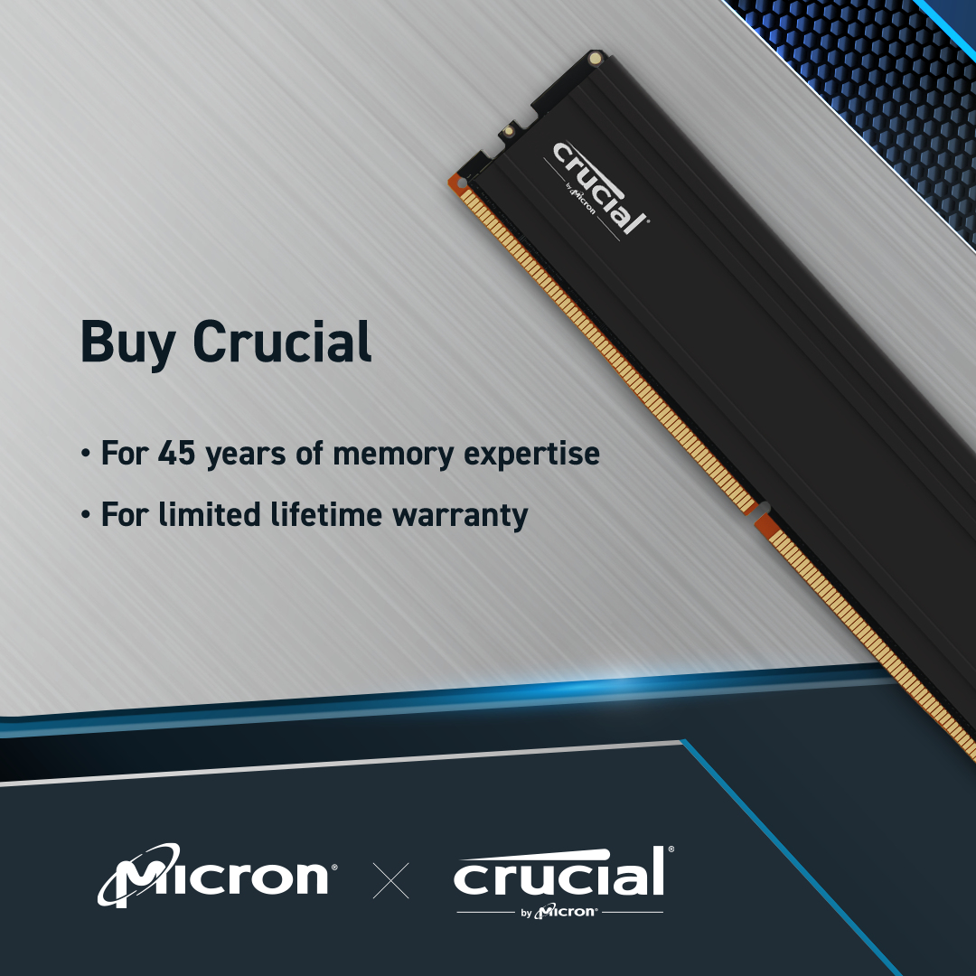 Crucial Pro memory module 48 GB 1 x 48 GB DDR5 5600 MHz